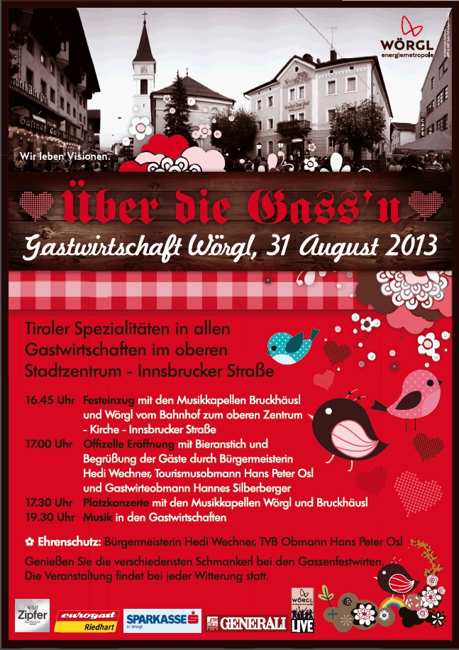 Über die Gass´n, 31. August 2013 - News - Gemeinde Woergl